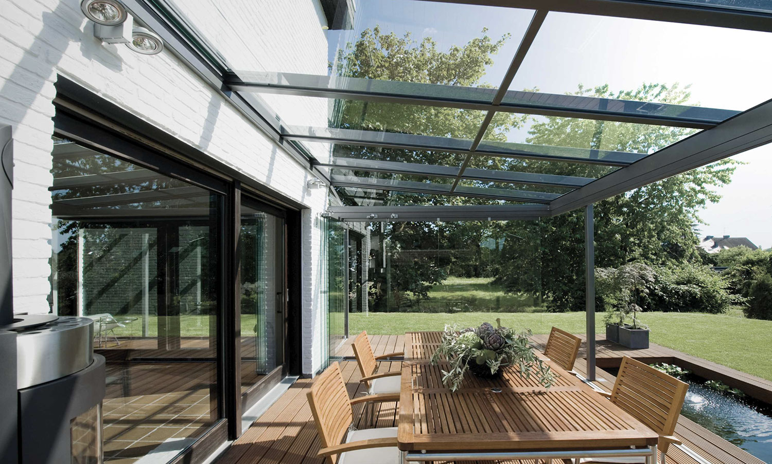 EKCO Atrium Glass Canopy Extension - SpaceKube