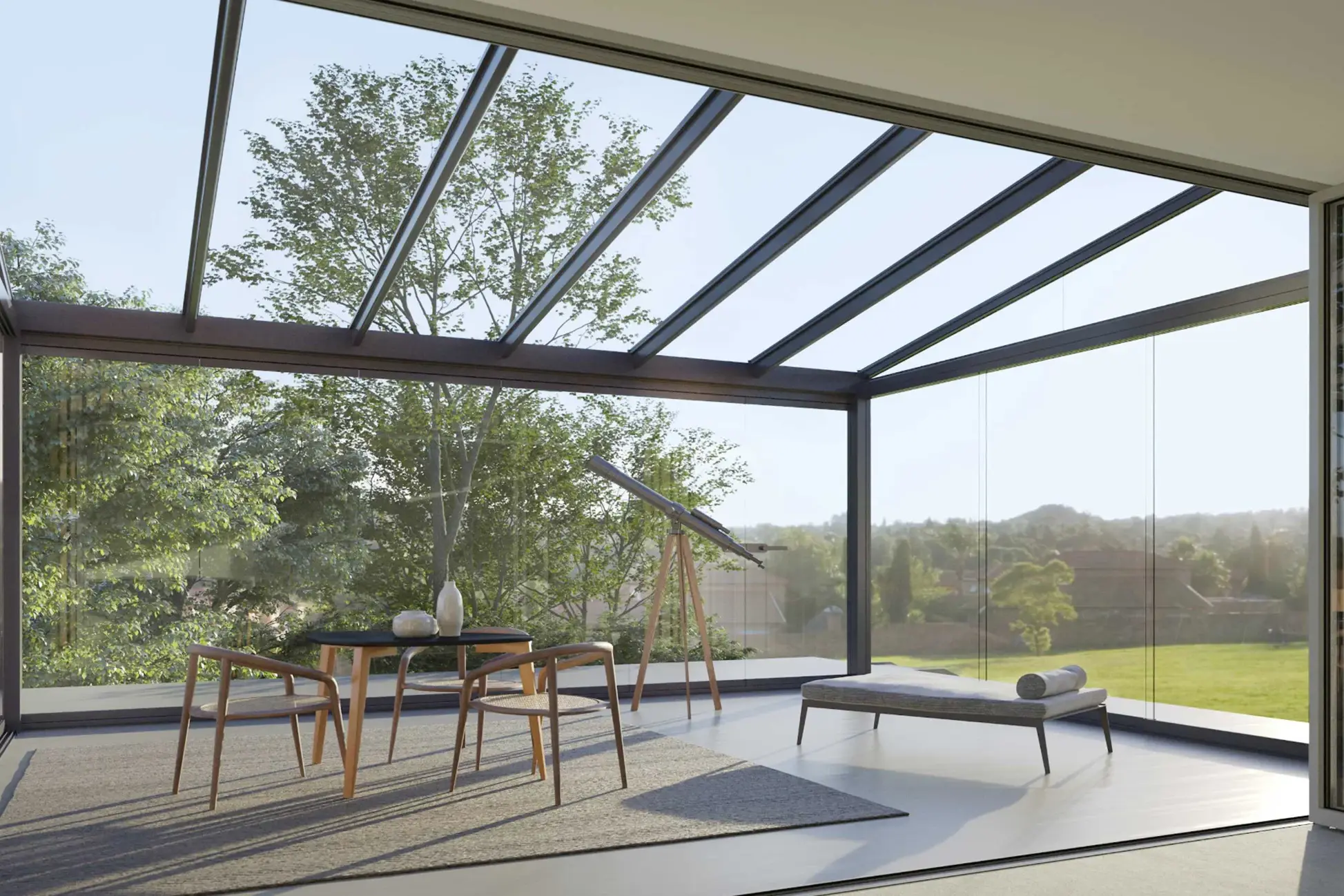 Glass Canopy Edinburgh | Solarlux Glass Canopies Scotland
