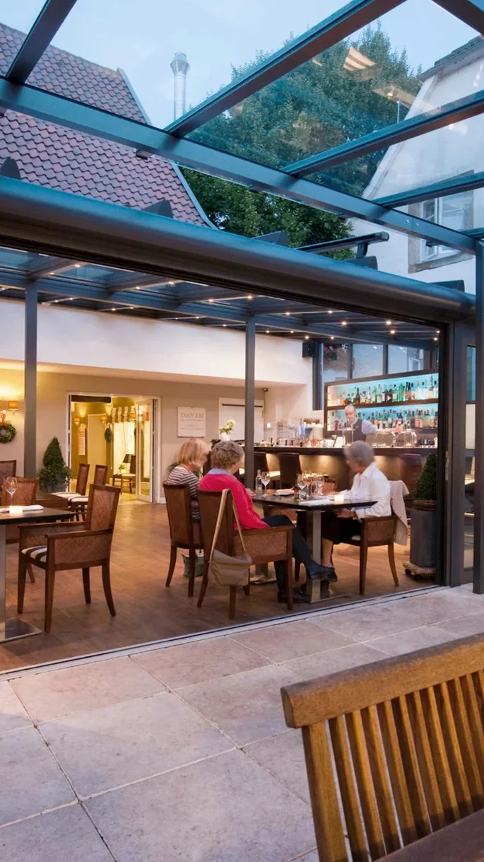 Commercial Glass Canopies for Hospitality, Restaurants & Bars