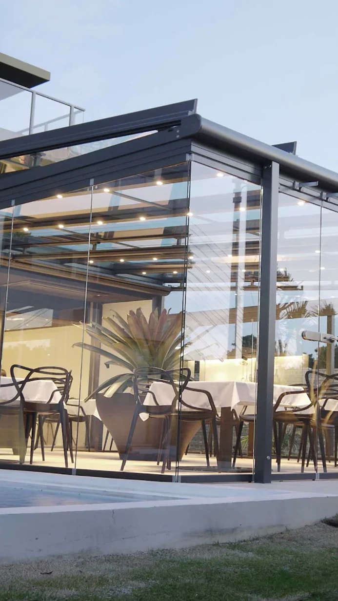 Commercial Glass Canopies for Hospitality, Restaurants & Bars
